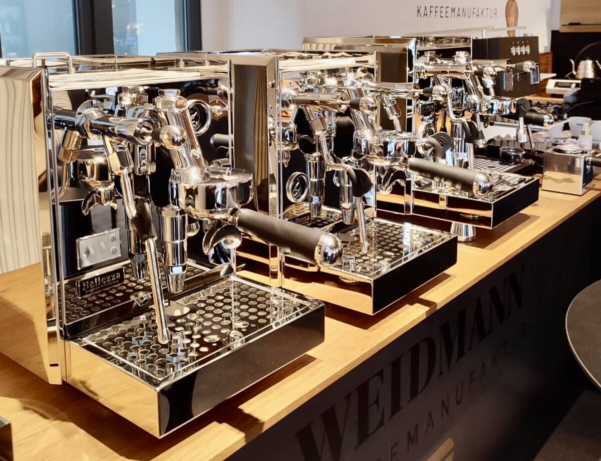 Professionelle Siebträgermaschinen . Kaffeemanufaktur Weidmann